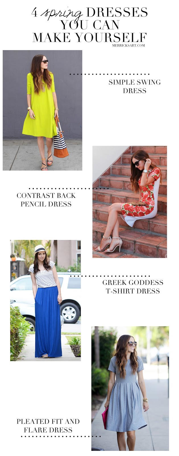 DIY FRIDAY: 4 SPRING DRESSES YOU CAN MAKE YOURSELF - Merrick's Art
