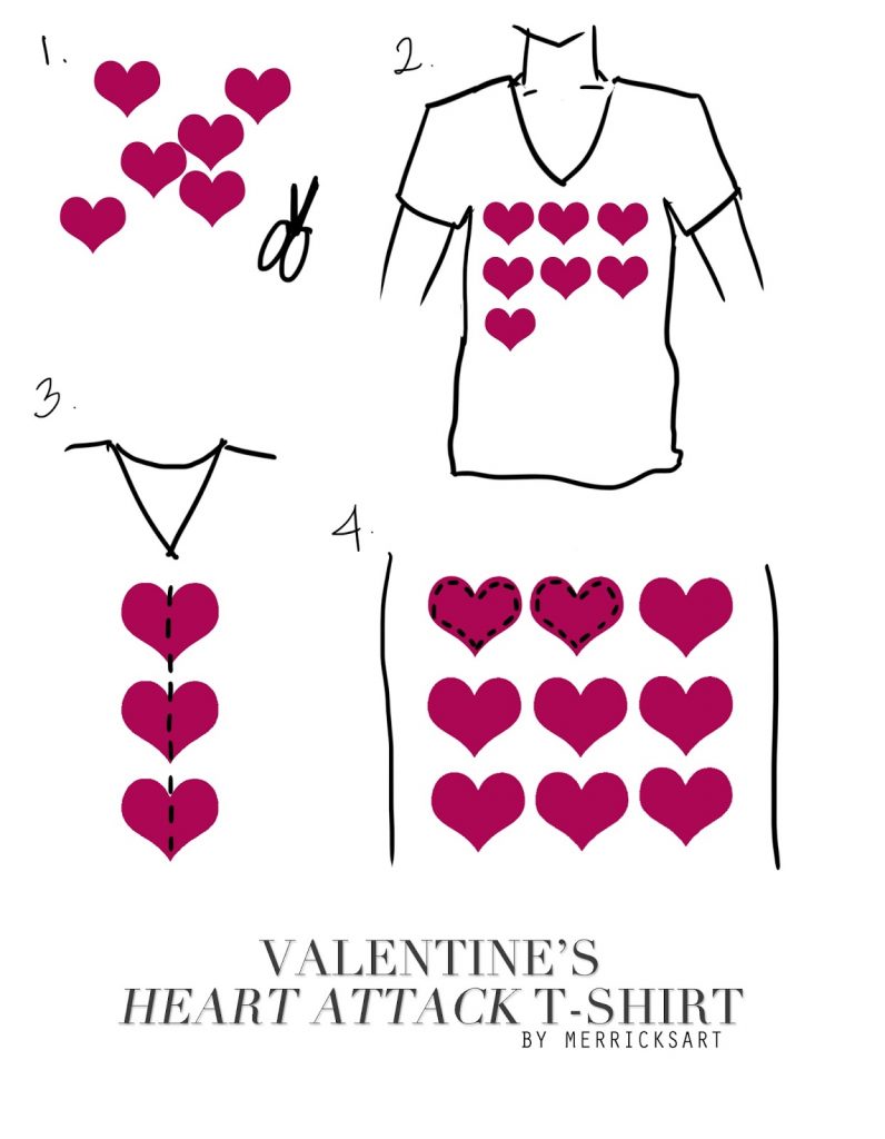 Easy DIY Heart Cut Out Shirt (Beginner Sewing) - Merrick's Art