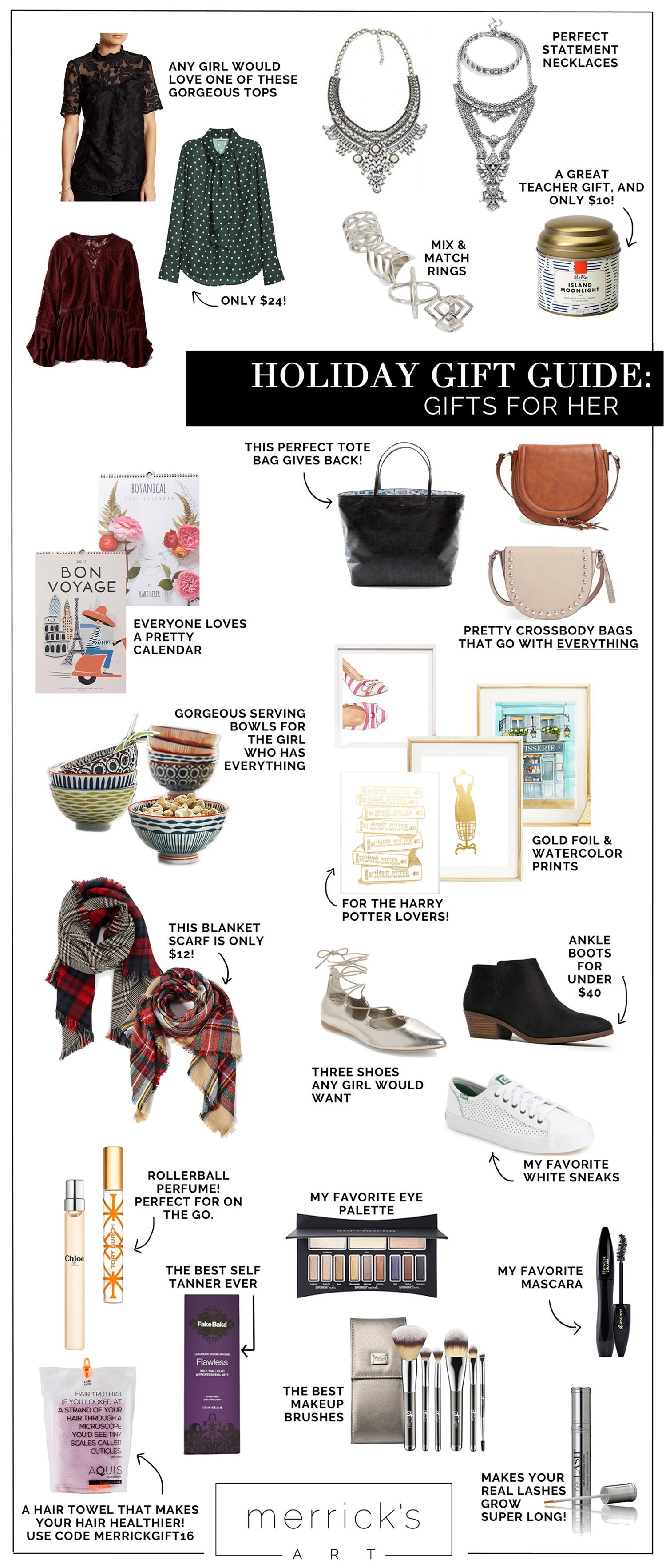 Holiday Gift Guide: Gifts for HER - Merrick's Art