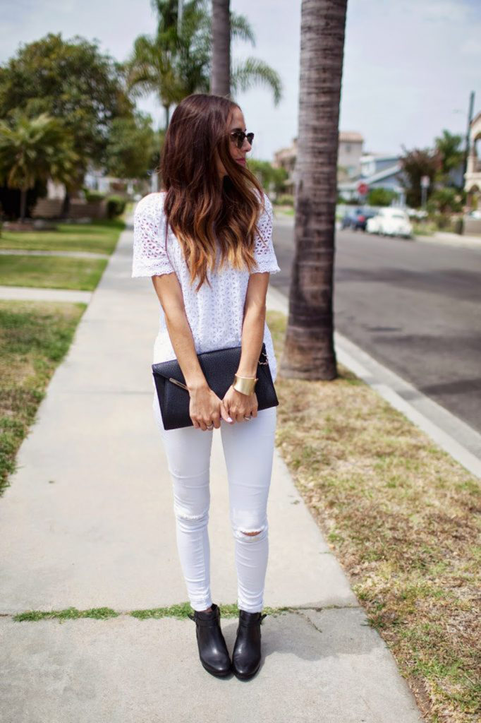 How To Style White Jeans | 30+ Outfit Ideas - Merrick's Art