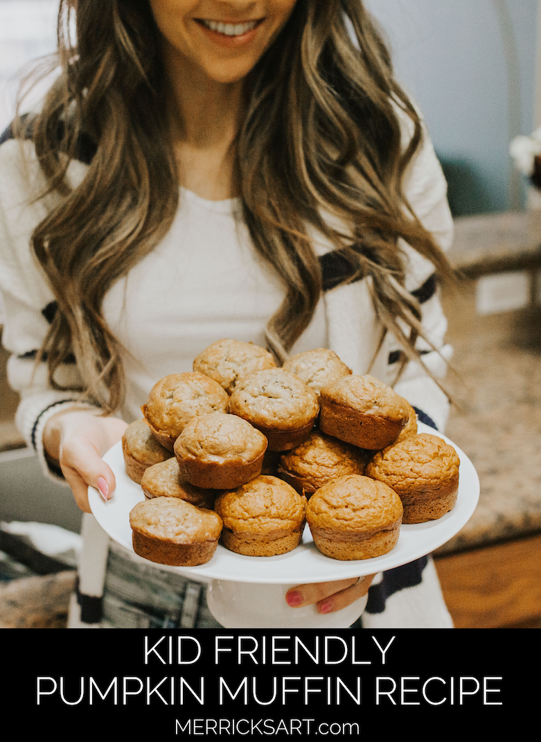 Easy and Kid Friendly Pumpkin Muffin Recipe - Merrick's Art