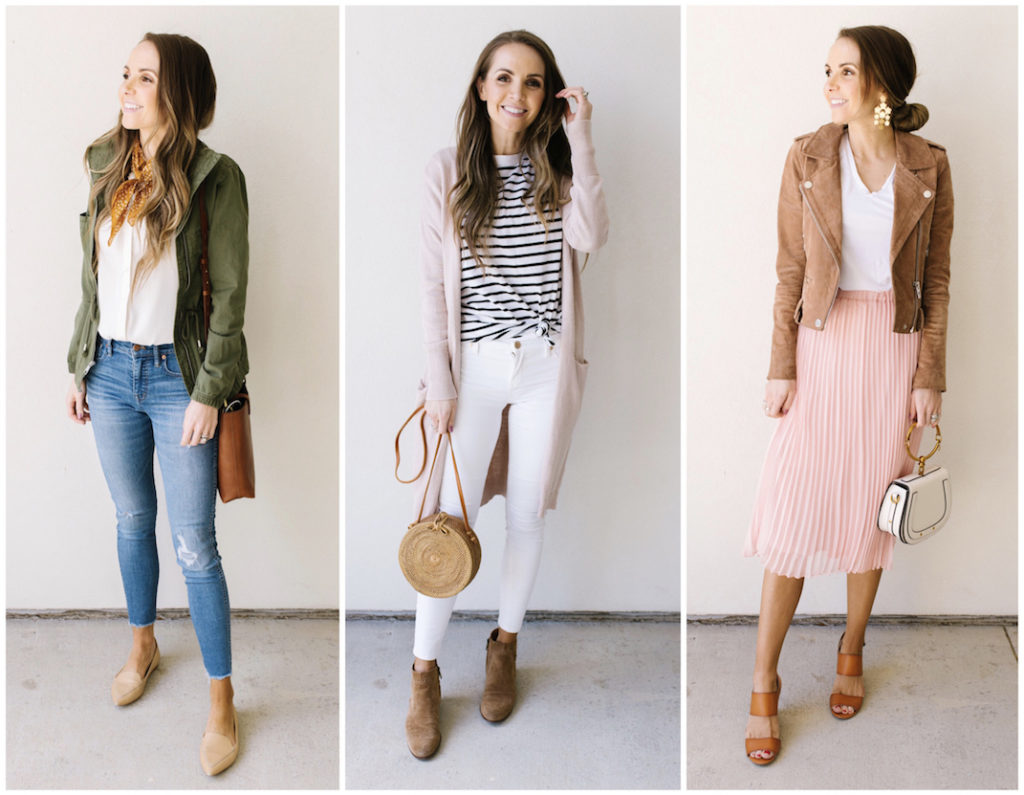A Step By Step Guide for Putting Together Three Spring Outfits ...