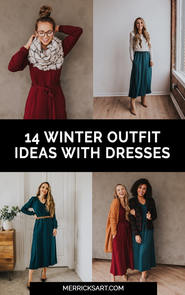 Winter Dresses | 14 Outfits to Copy for Cute Winter Dress Outfits