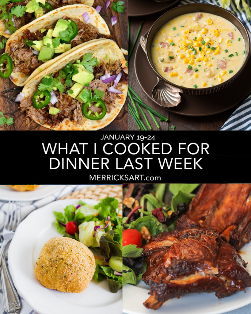 What I Cooked for Dinner This Week (Weekly Menu) - Merrick's Art