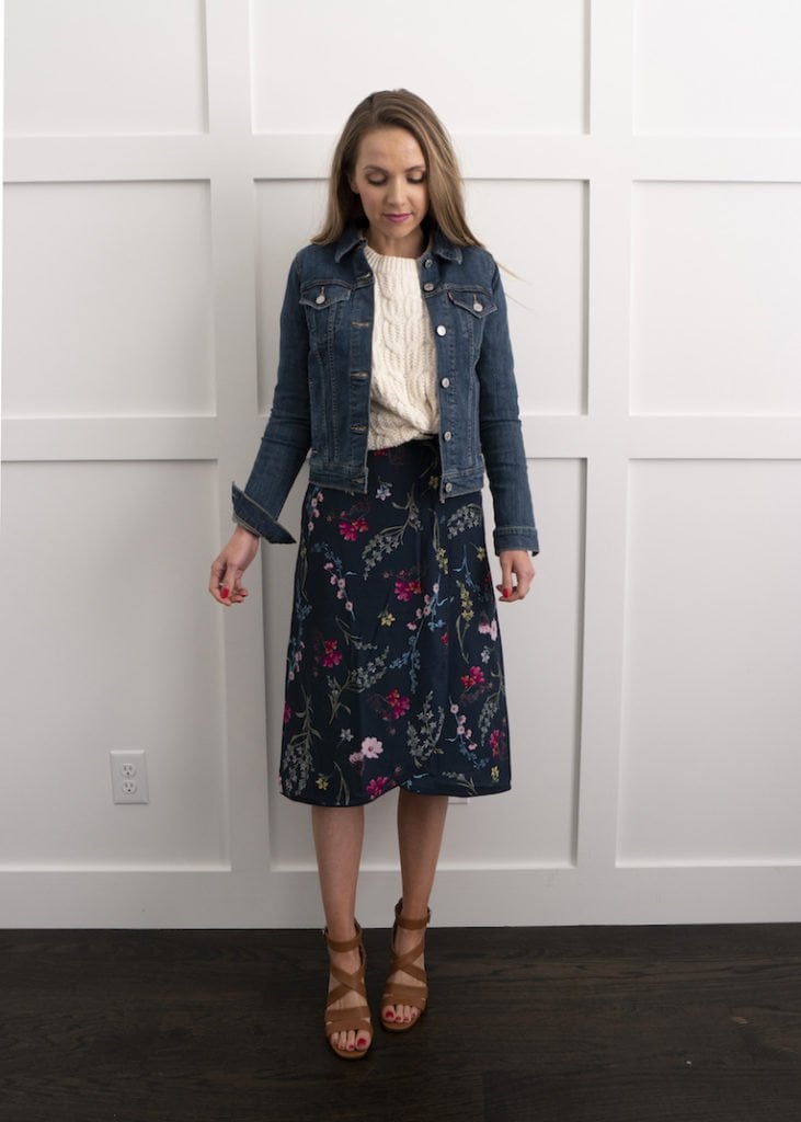 An Easy Sweater Over Dress Spring Outfit Idea - Merrick's Art