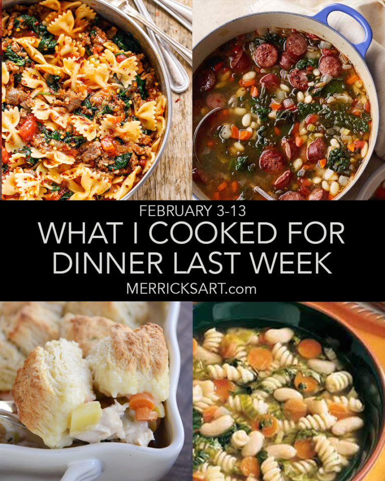 What I Cooked for Dinner This Week (Weekly Menu) - Merrick's Art