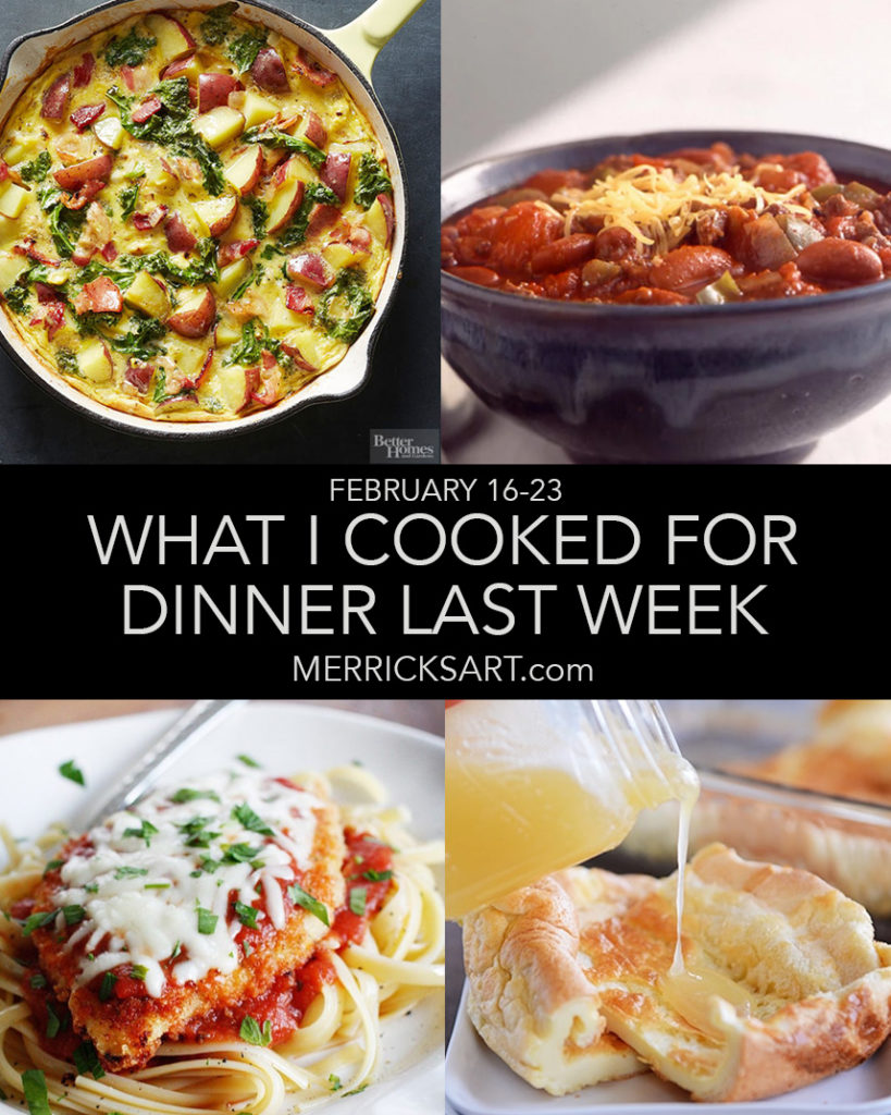 What I Cooked for Dinner This Week (Weekly Menu) - Merrick's Art
