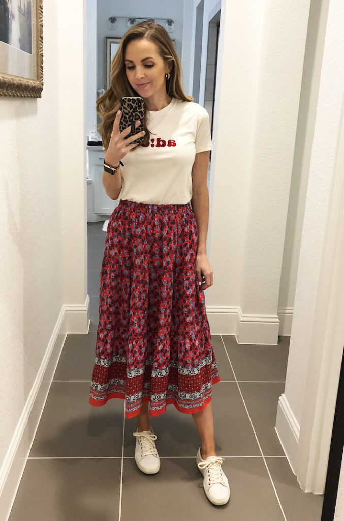 How to Wear a Skirt or Dress and Sneakers - Merrick's Art