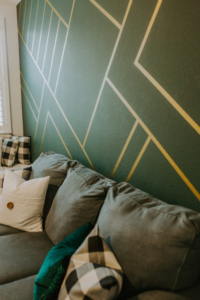 An Easy and Inexpensive Wallpaper Wall Mural - Merrick's Art