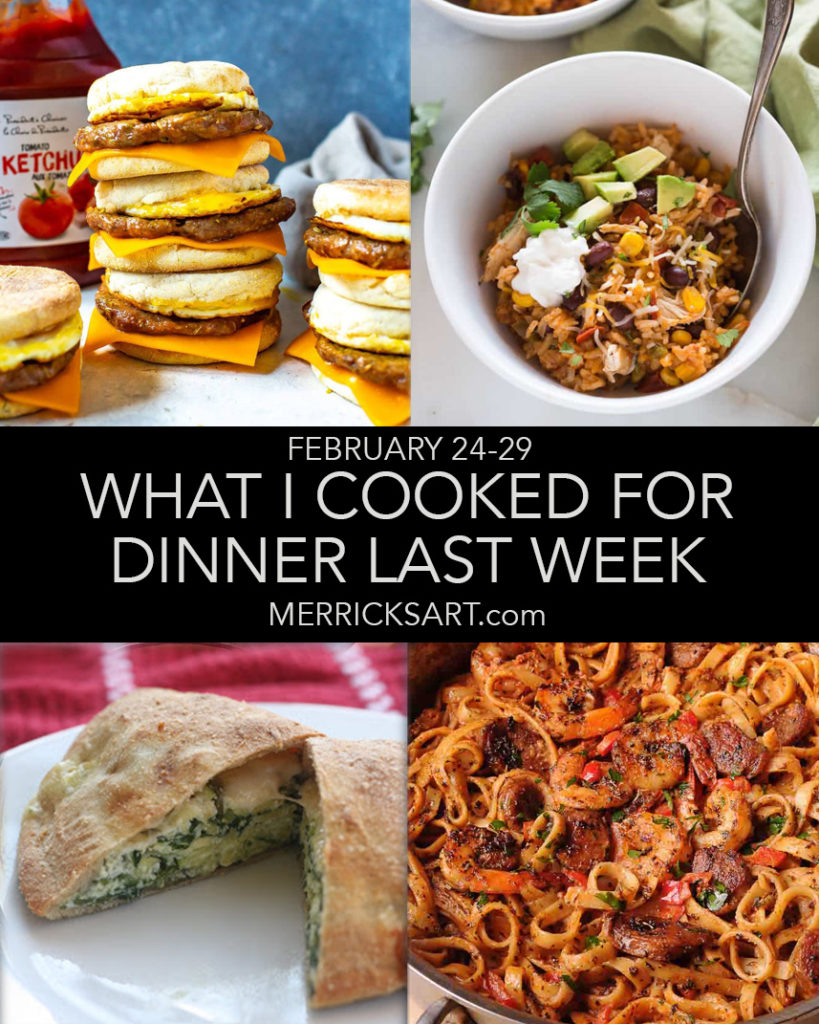 What I Cooked for Dinner This Week (Weekly Menu) - Merrick's Art