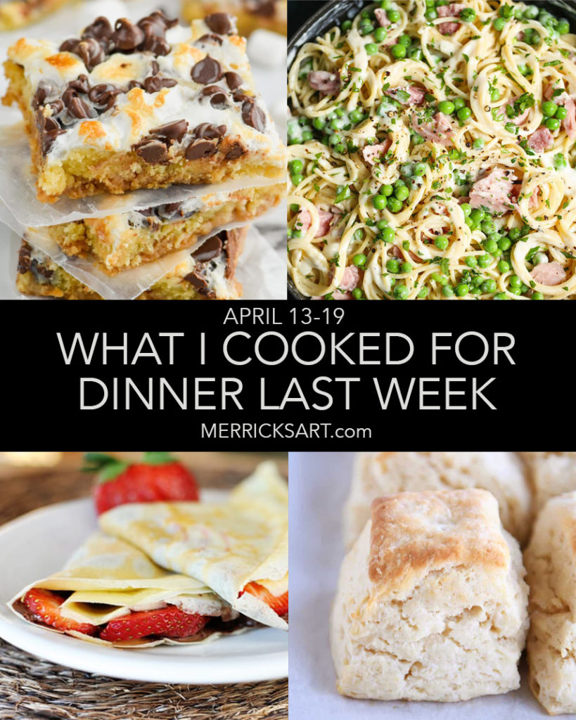 What I Cooked for Dinner This Week (Weekly Menu) - Merrick's Art