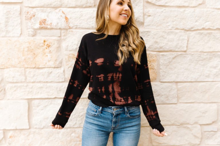 Easy Bleach Tie Dye Sweatshirt DIY (Video Tutorial) - Merrick's Art