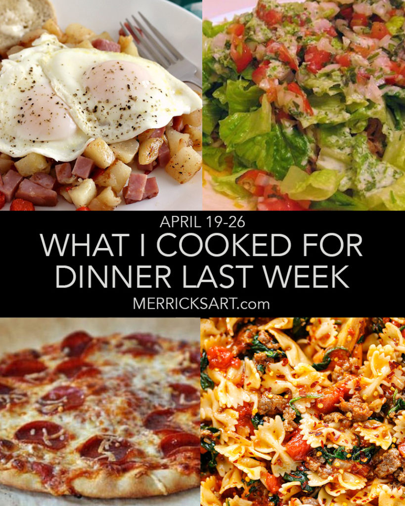 What I Cooked for Dinner This Week (Weekly Menu) - Merrick's Art