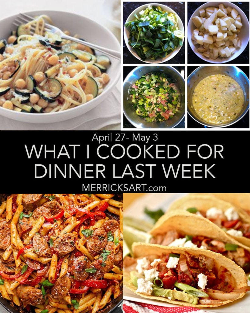 What I Cooked for Dinner This Week (Weekly Menu) - Merrick's Art