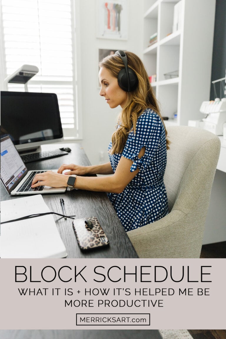 How Implementing a Block Schedule is Saving My Sanity - Merrick's Art