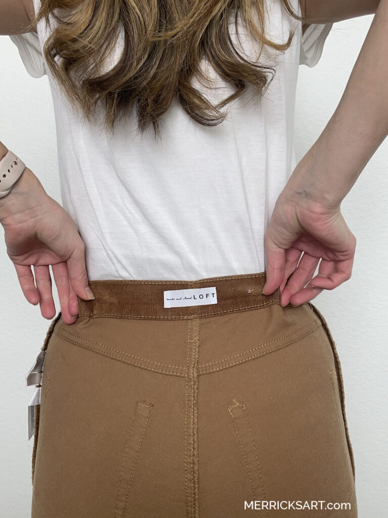 How To Take in the Waist of Jeans - Merrick's Art