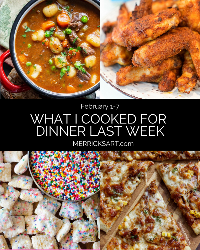 Weekly Menu, February 1-7 - Get All of My Weekly Dinner Ideas