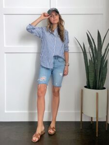 4 Cute Button Up Shirt Outfits for Spring - Merrick's Art
