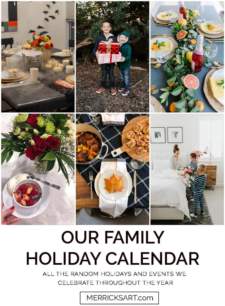 Our Perpetual Holiday Calendar (All the Random Days we Celebrate ...