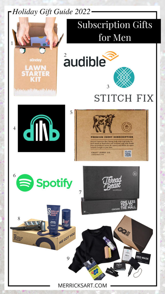 Experience, Subscription and Big Gifts for Men - Merrick's Art