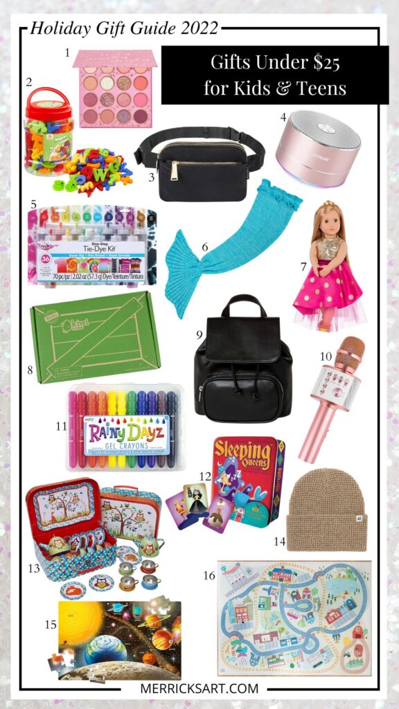 Kids Gifts Under $25 (Plus Teen Ideas Too!) - Merrick's Art
