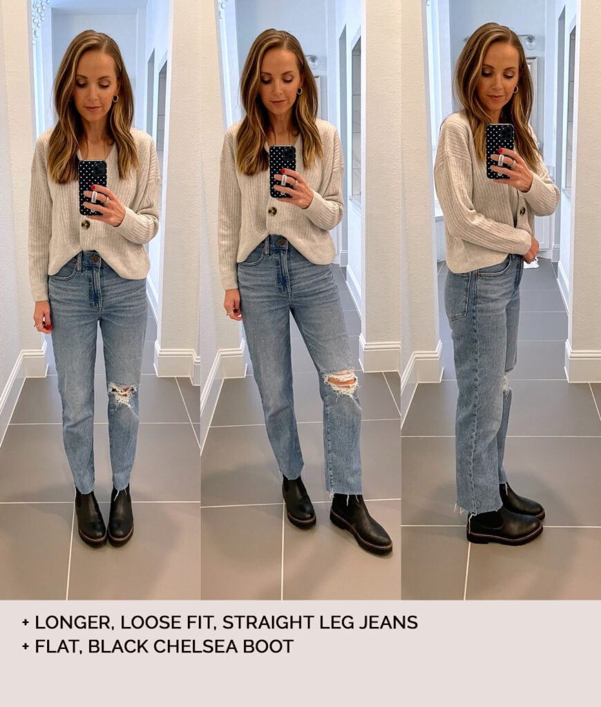 How to Wear Ankle Boots with Straight Leg Jeans - Merrick's Art