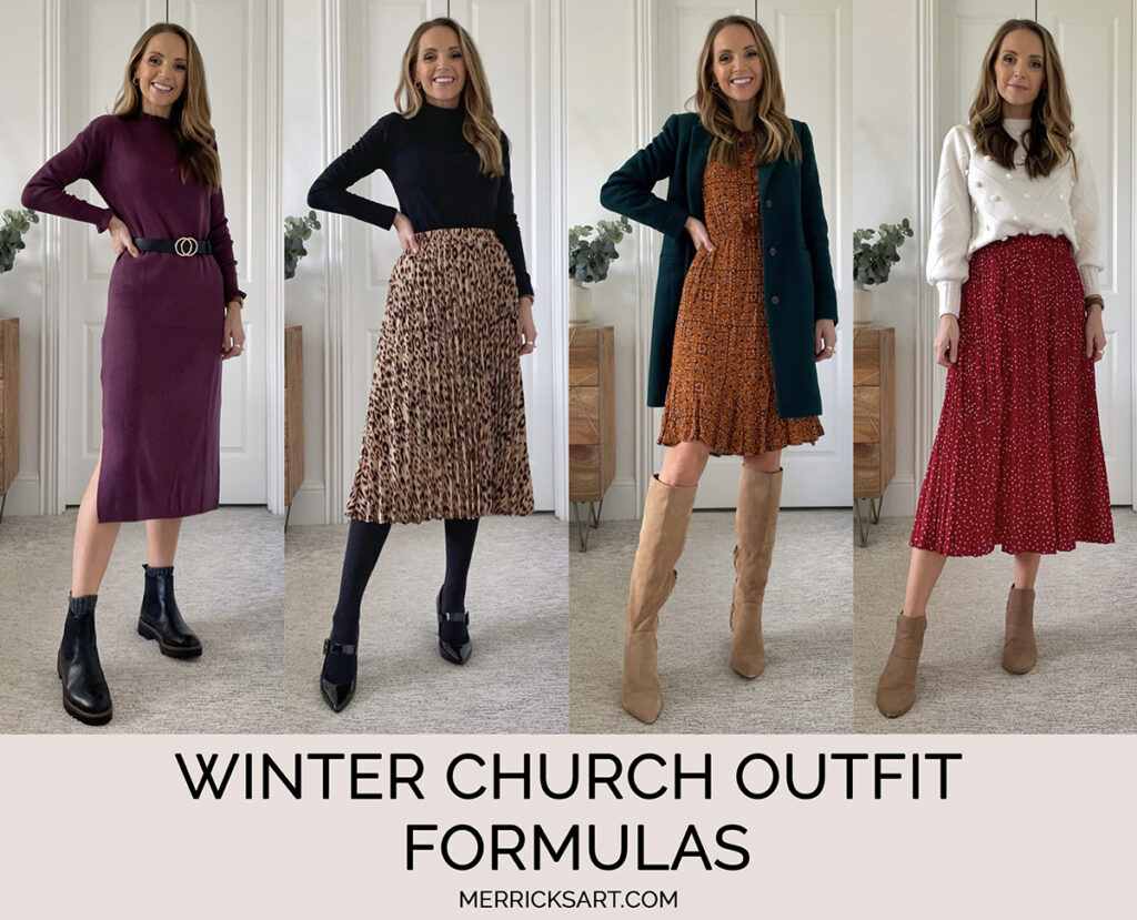 4 Winter Church Outfits - Merrick's Art