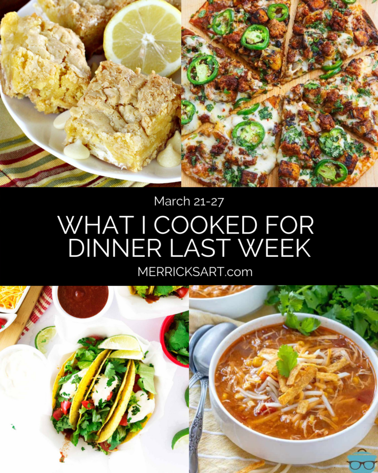 Dinner Ideas: Weekly Menu, March 21-27 - Get My Menu!