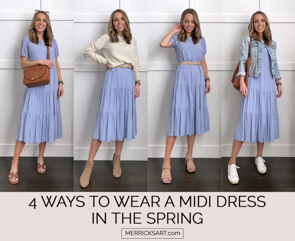 4 Ways to Wear a Midi Dress in Spring - Merrick's Art