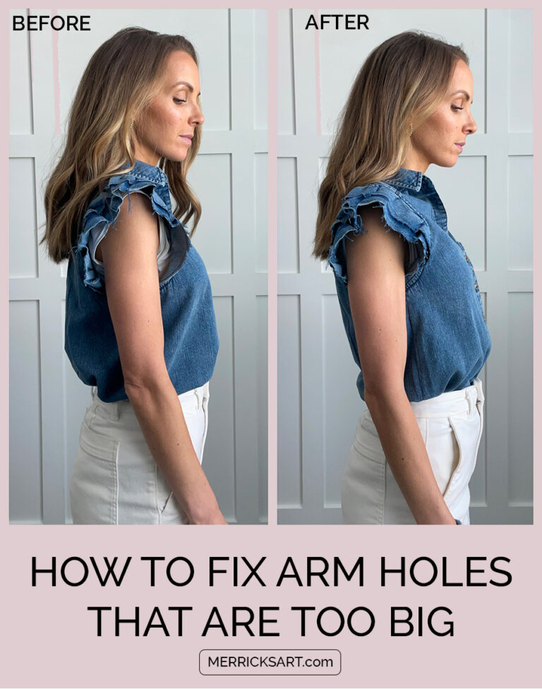 How to Fix Armholes That Are Too Big (DIY Tutorial) - Merrick's Art