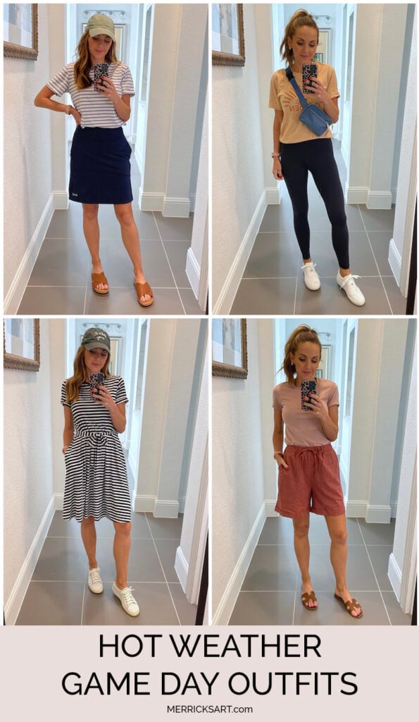 Hot Weather Game Day Outfits - Merrick's Art