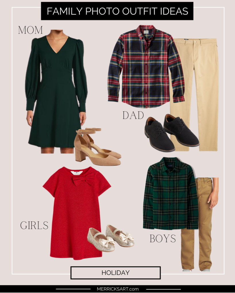 Holiday-Themed Family Picture Outfits - Merrick's Art