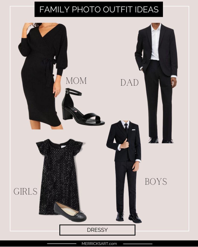 Dressed Up Family Picture Outfits - Merrick's Art