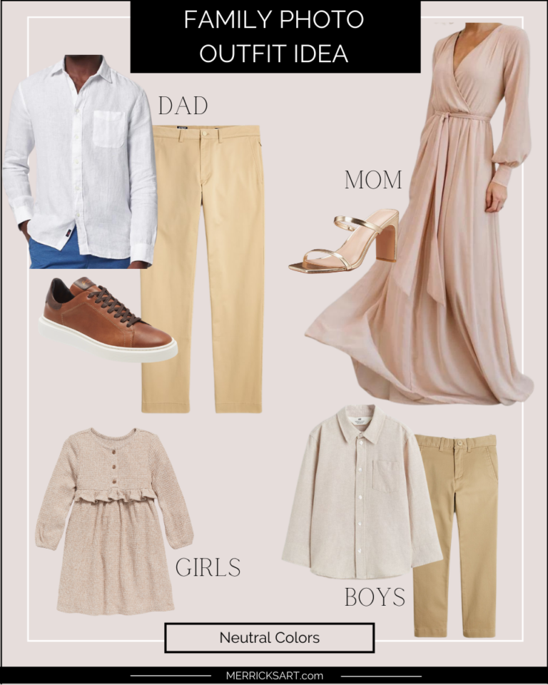 Neutral Family Picture Outfits - Merrick's Art