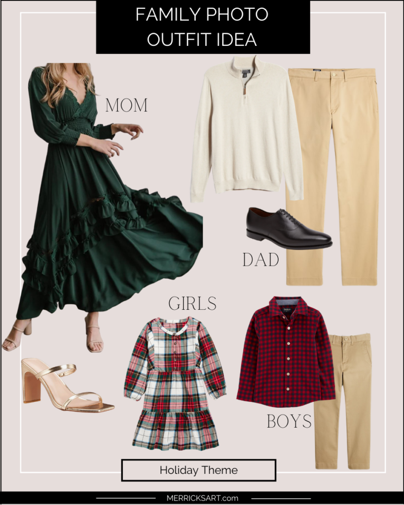 Holiday-Themed Family Picture Outfits - Merrick's Art