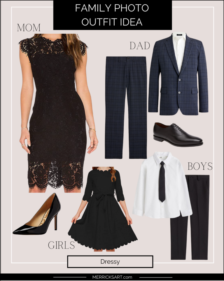 Dressed Up Family Picture Outfits - Merrick's Art