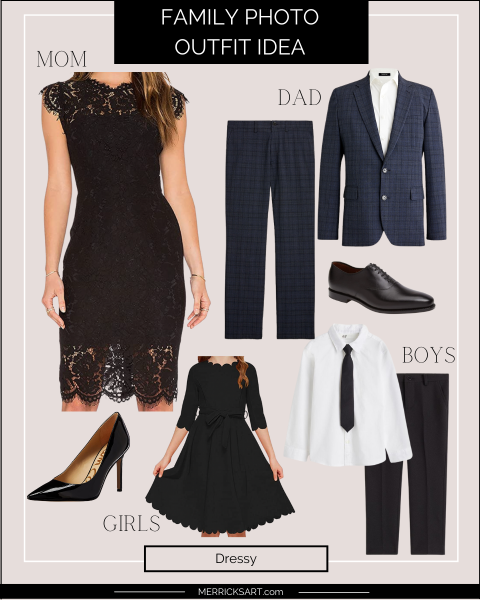 Dressed Up Family Picture Outfits - Merrick's Art