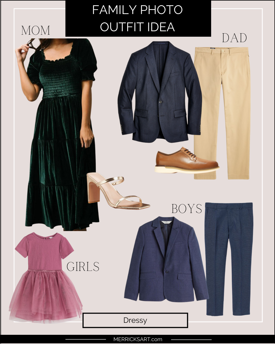 Dressed Up Family Picture Outfits - Merrick's Art