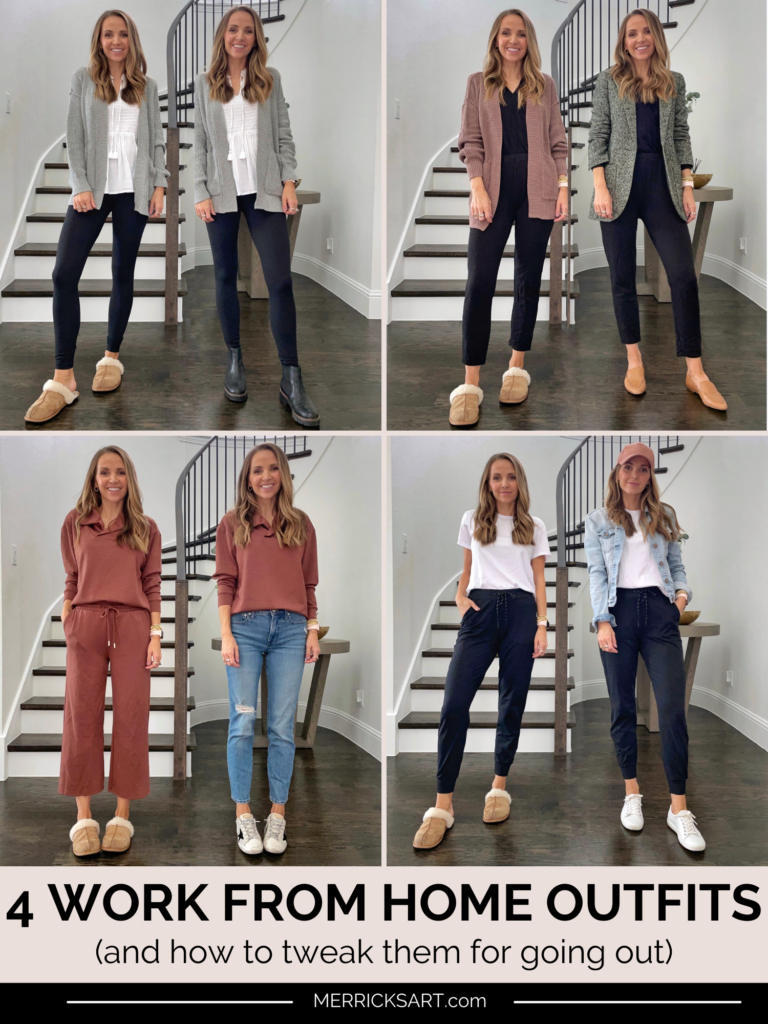 Work From Home Outfits That Are Comfy (4 Looks - Merrick's Art )