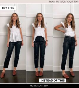 How to Tuck, Untuck, and Half Tuck Your Tops - Merrick's Art
