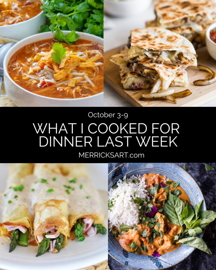 Dinner Ideas: October 3-9 - Get My Menu!