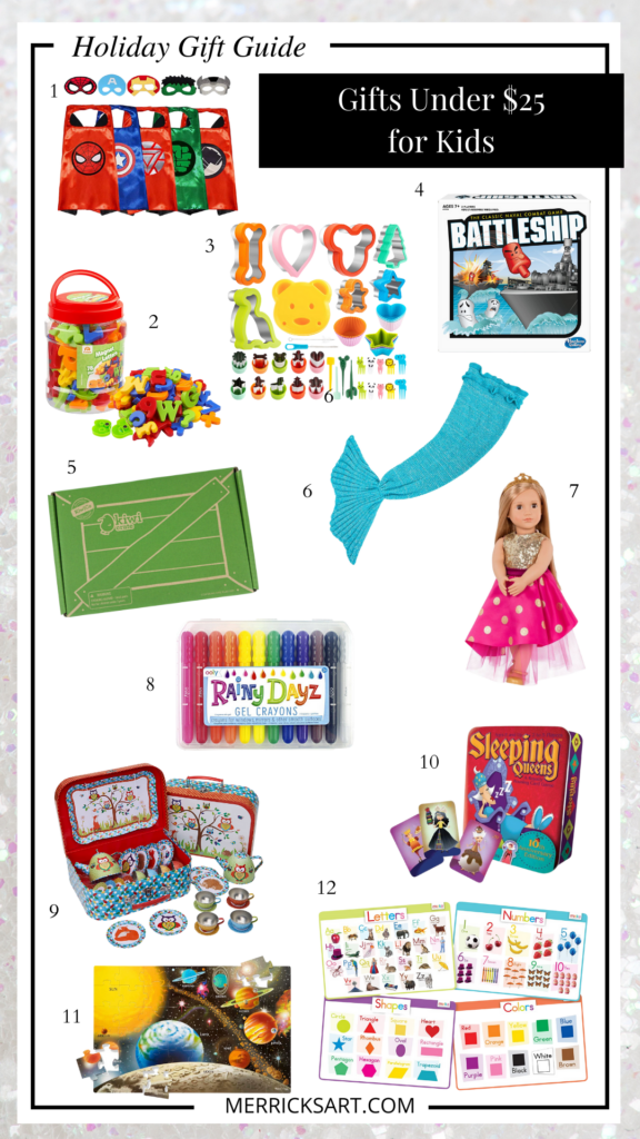 Kids Gifts Under $25 (Plus Teen Ideas Too!) - Merrick's Art