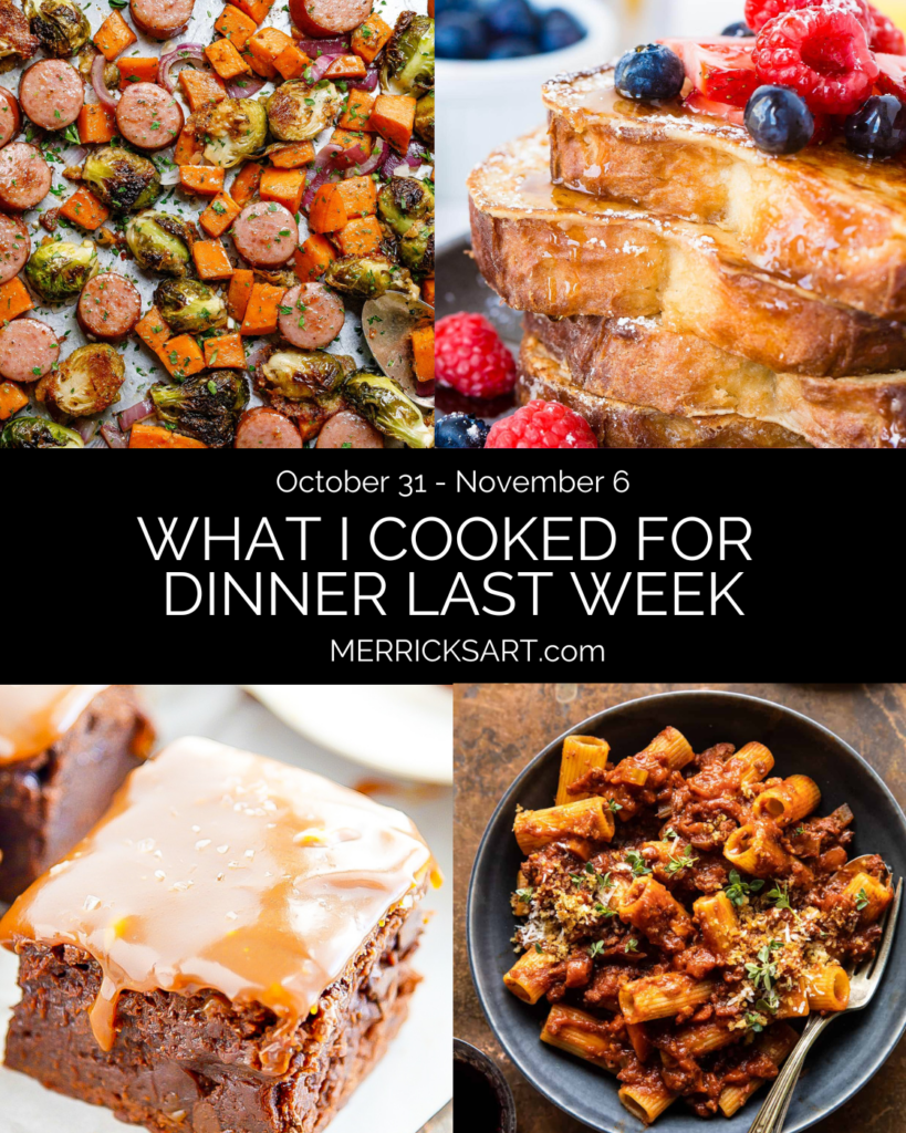 Dinner Ideas: October 31 - November 6 - Get My Menu!