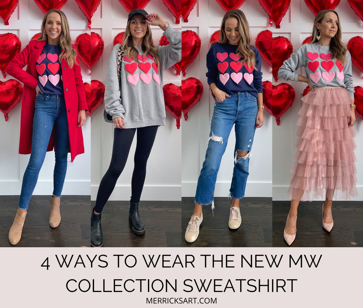 MW Collection Valentines Sweatshirts (4 Outfits) - Merrick's Art