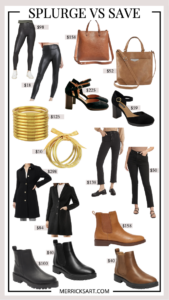 Save vs. Splurge Comparisons on A Few Favorite Closet Items - Merrick's Art