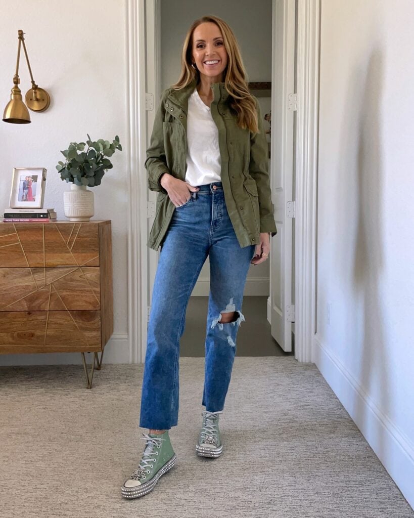 4 Cute Outfits with High Top Sneakers - Merrick's Art