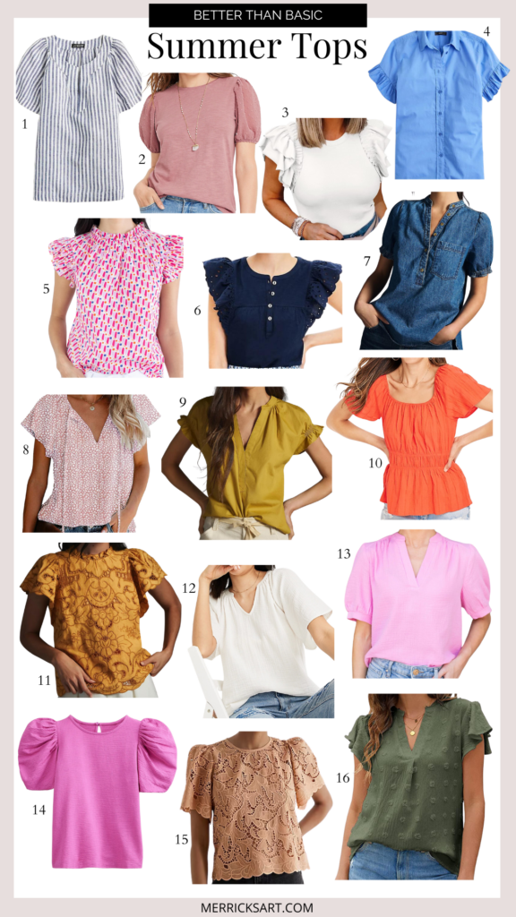 55 Better Than Basic Summer Tops - Merrick's Art