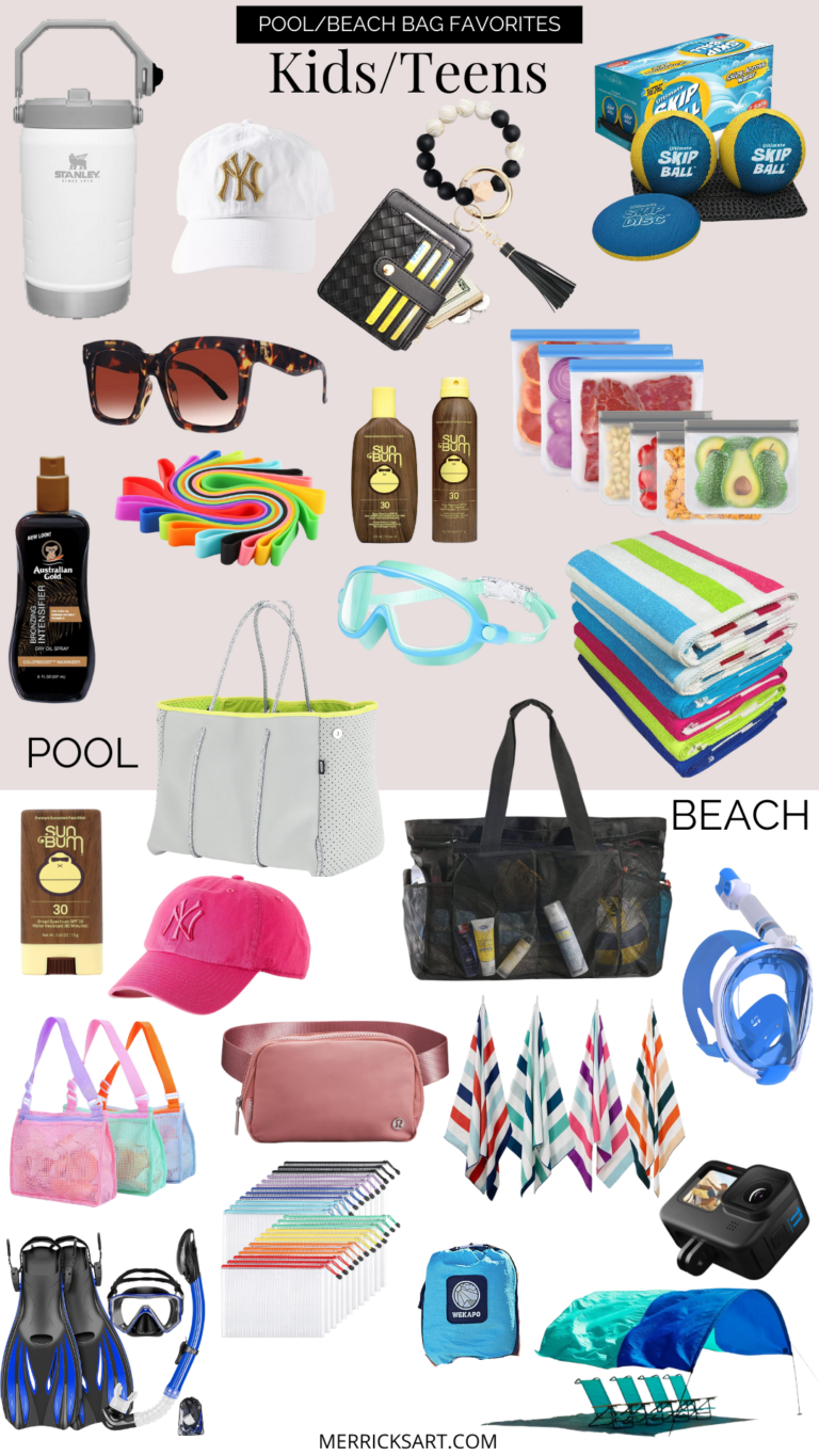 What to Pack in a Pool or Beach Bag: All Ages - Merrick's Art