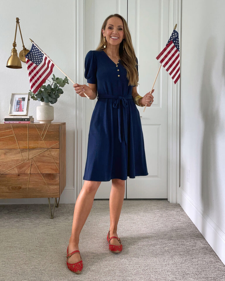 How to Wear The New Merrick White Collection Navy Ribbed Dress ...