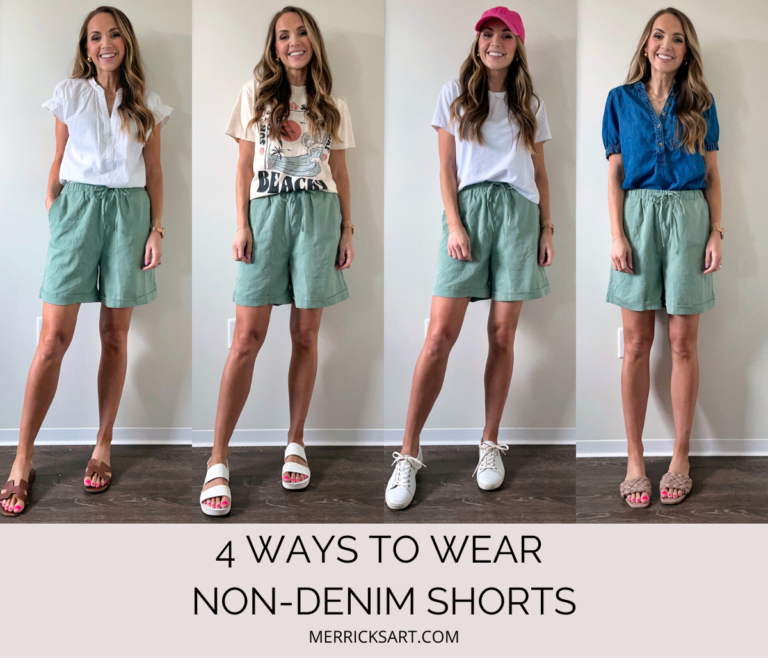 How to Style Non-Denim Shorts - Merrick's Art